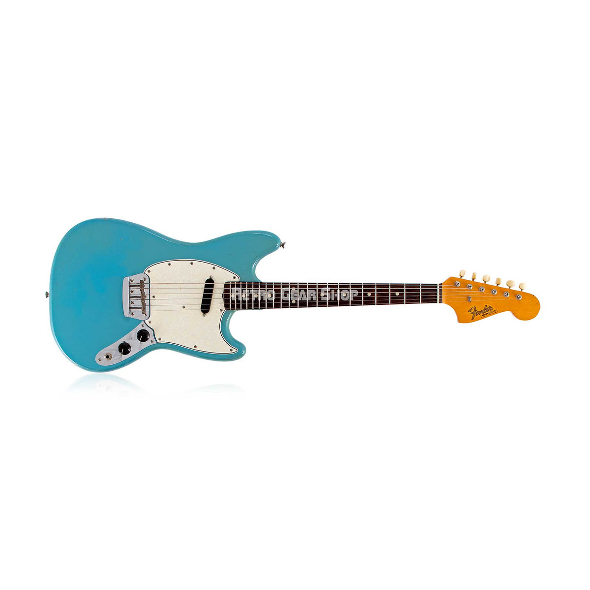 Fender 1966 Musicmaster II Daphne Blue Electric Guitar Vintage Rare ...