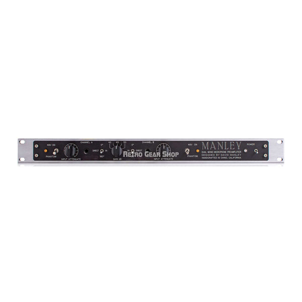 Manley Dual Mono Microphone Preamp – Retro Gear Shop