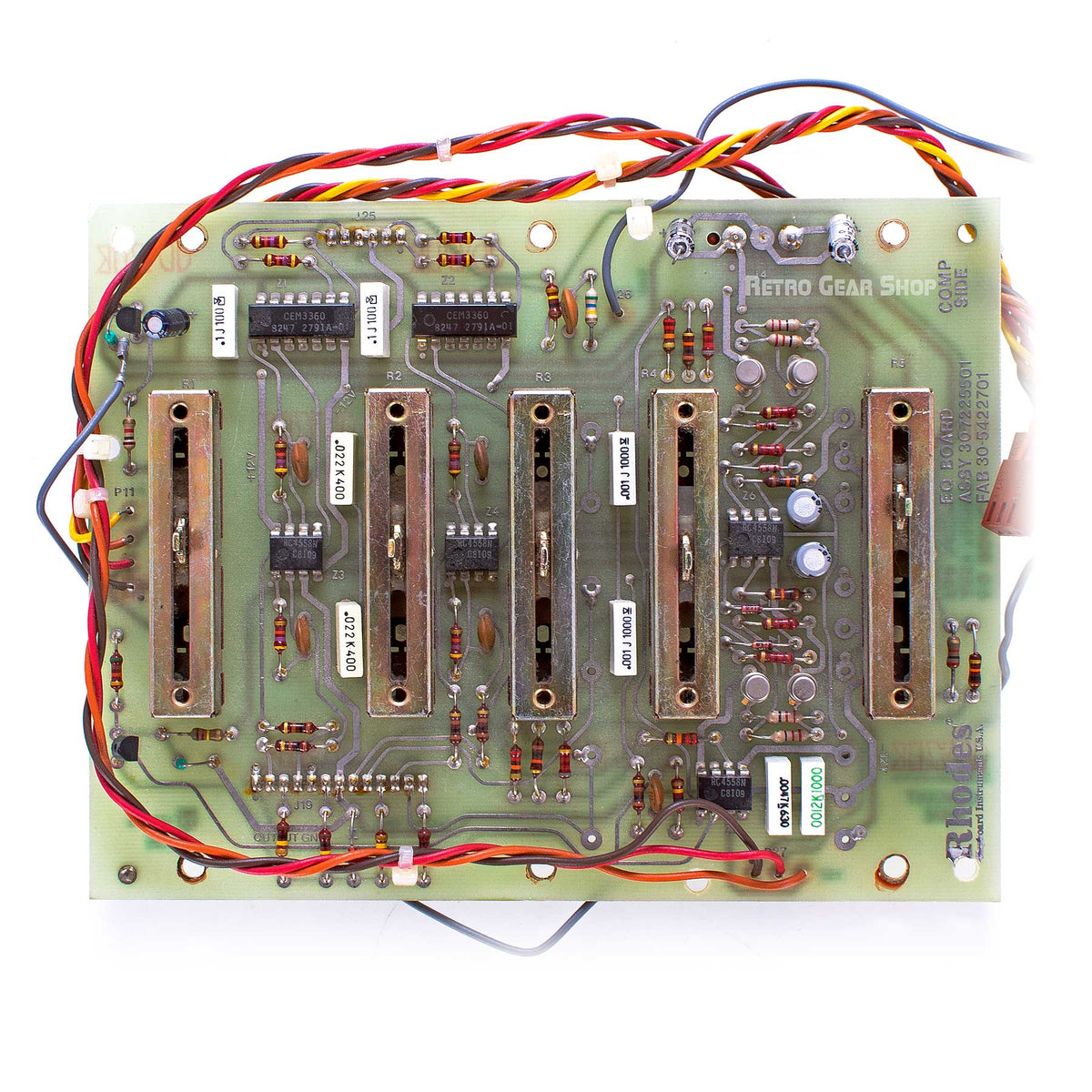 Arp Rhodes Chroma Keyboard Rare Vintage Analog Synth EQ Circuit Board ...