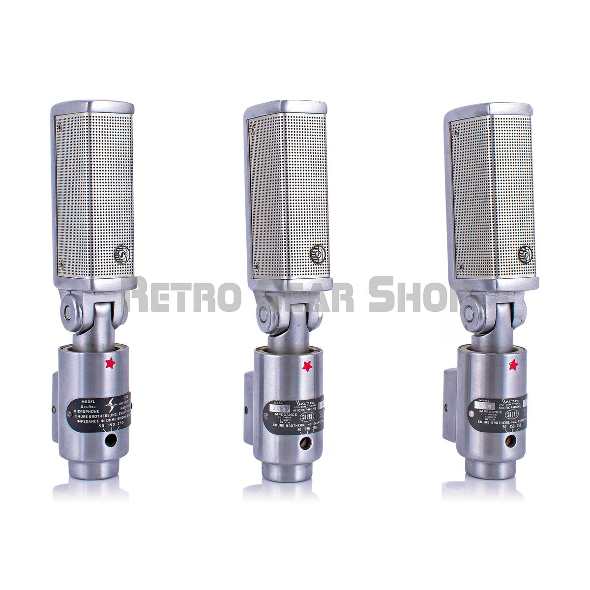 Shure Model 330 Ribbon Uniron Microphone Vintage Rare – Retro Gear Shop