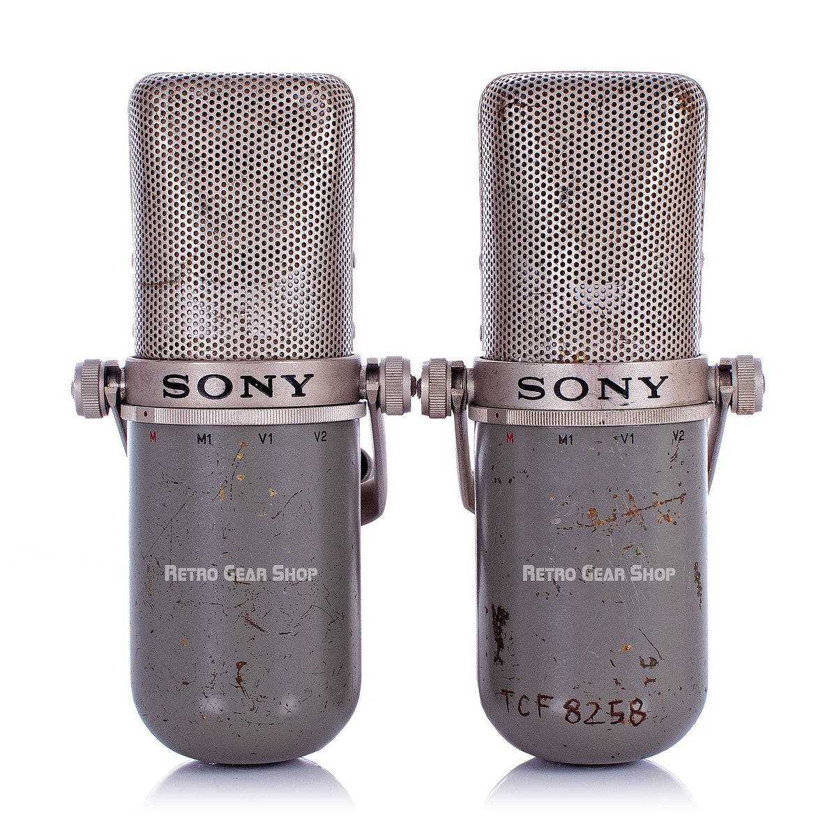Sony C-37P Fet Condensor Mic Stereo Pair Rare Vintage Microphone C37P ...