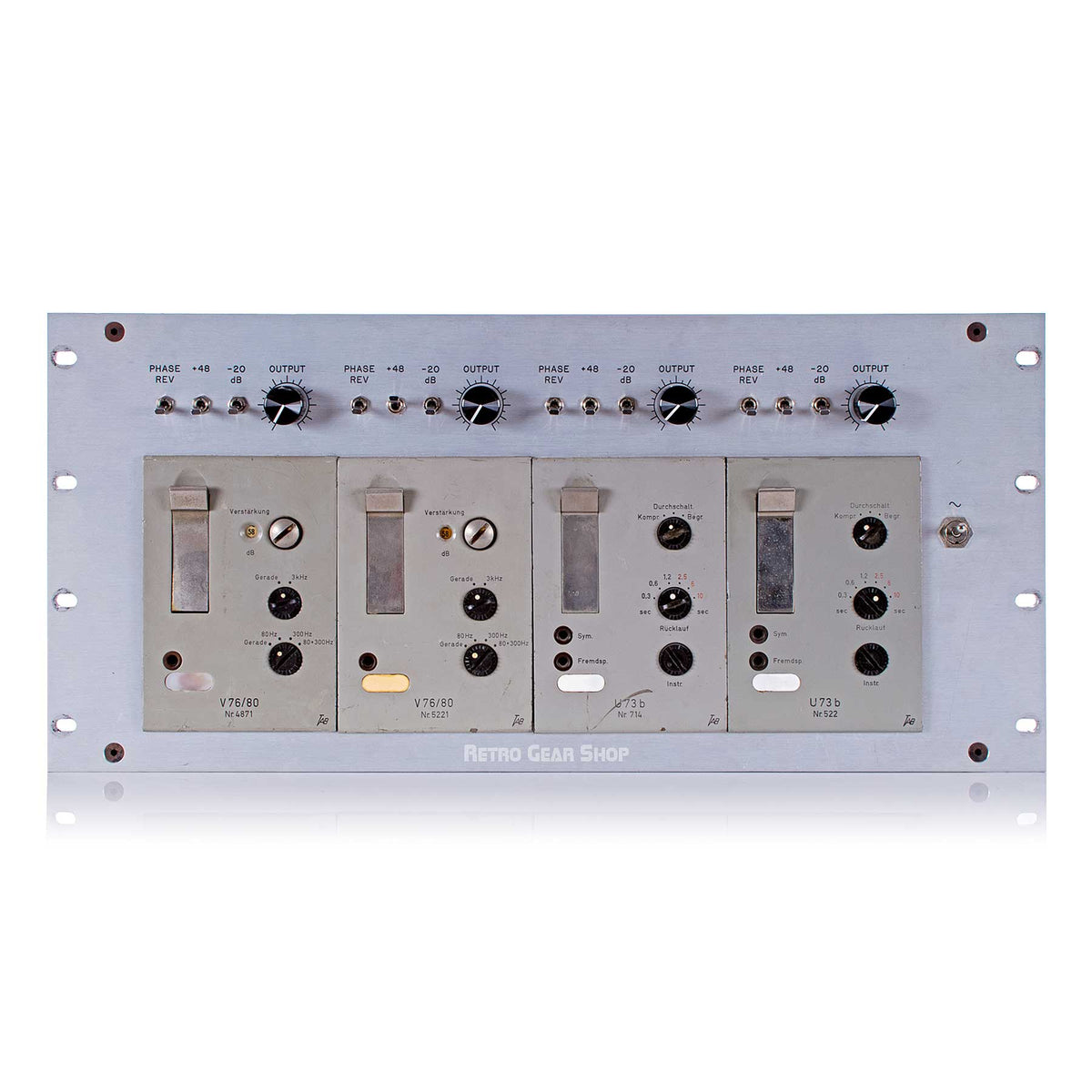 Telefunken TAB V76/80 + U73b Stereo Pair V76/m Rare Vintage Tube Pre ...