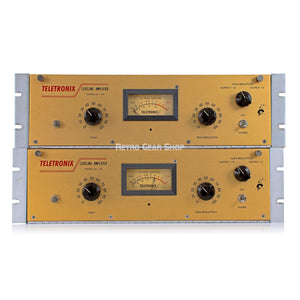 Teletronix Leveling Amplifier LA-2A Pair Gold Faceplates Vintage Rare ...