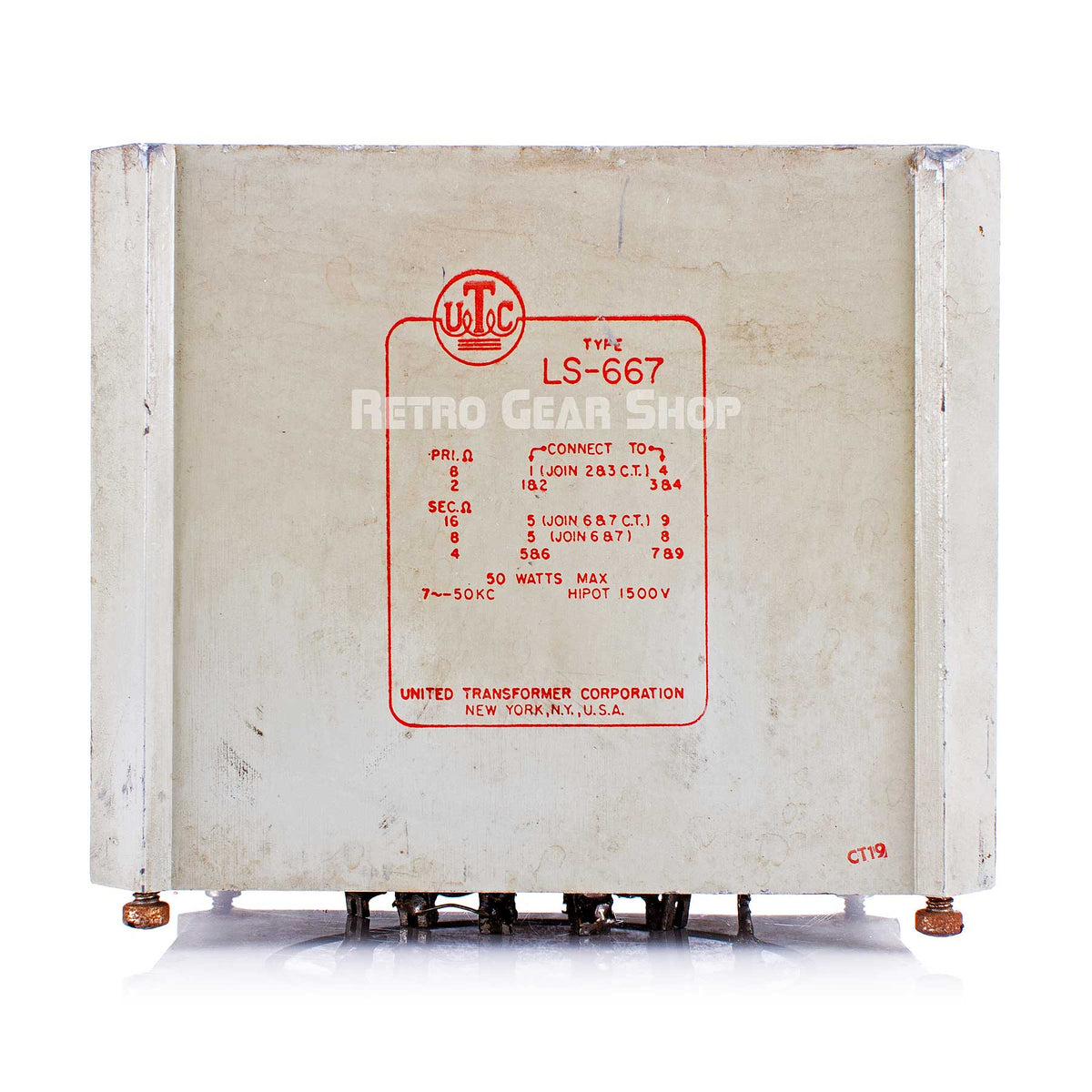United Transformer Corporation UTC Type LS-667 Transformer Rare– Retro ...