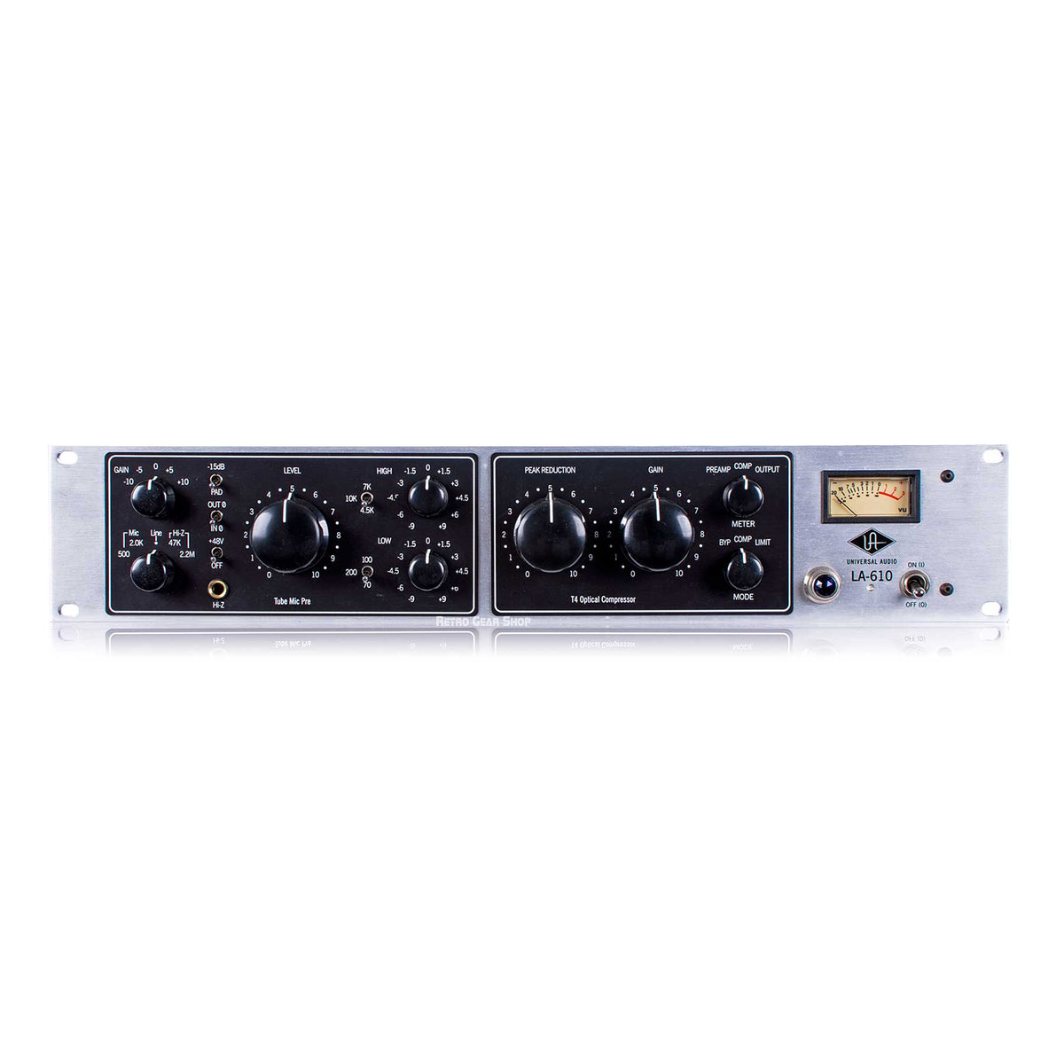 Universal Audio LA-610 Tube Channel Strip Preamp Mic Pre T4 Opto Comp ...