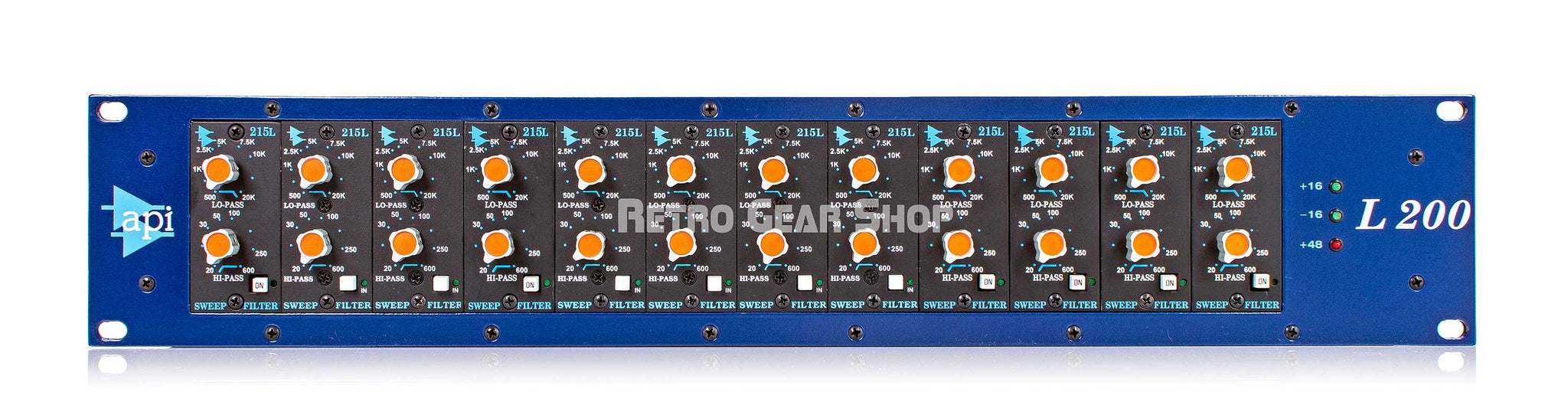 API Audio 215L Discrete Passive HP LP Sweep Filter 200 Series L200 PSU – Retro Gear Shop
