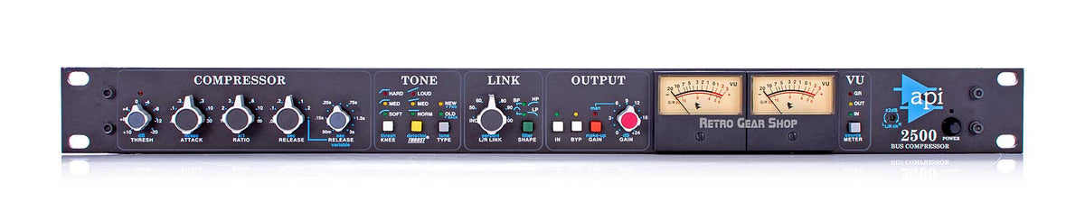 API 2500 Stereo Compressor Analog Dual channel 19" Rack Bus Comp Mint ...