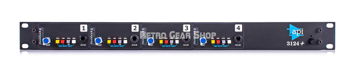 API 3124+ 4-Channel Mic Preamp – Retro Gear Shop