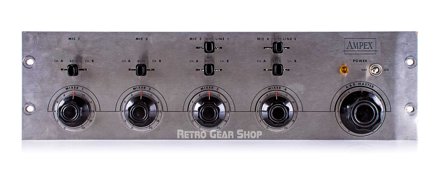 Ampex MX-35 4 Channel Tube Mixer Mic / Line Preamp MX35 Rare Vintage ...