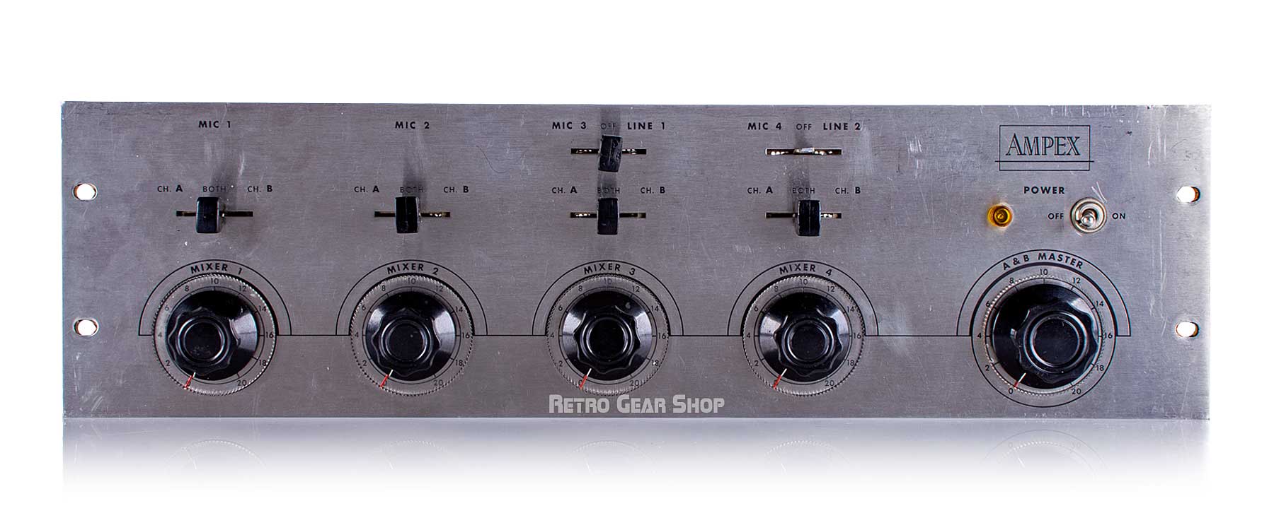 Ampex MX-35 4 Channel Tube Mixer Mic / Line Preamp MX35 Rare Vintage ...