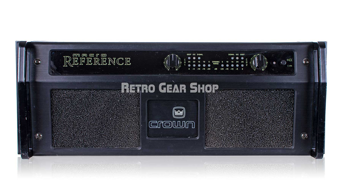 Crown Macro Reference Power Amp 9124 Rare Vintage Stereo Amplifier ...