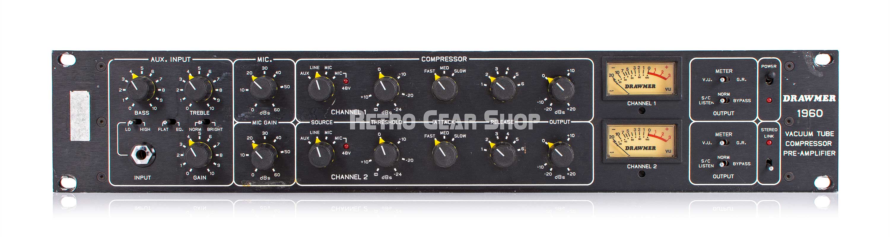 Drawmer 1960 Stereo Microphone Preamplifier Compressor – Retro Gear Shop