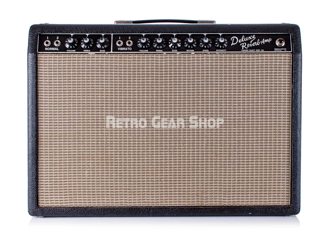 Fender Deluxe Reverb 1963 Blackface Rare Vintage Guitar Tube Amplifier ...