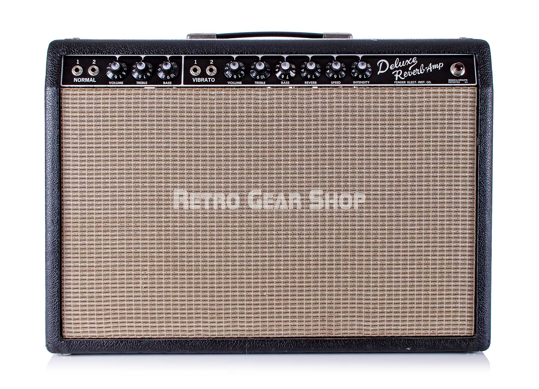 Fender Deluxe Reverb 1963 Blackface Rare Vintage Guitar Tube Amplifier ...