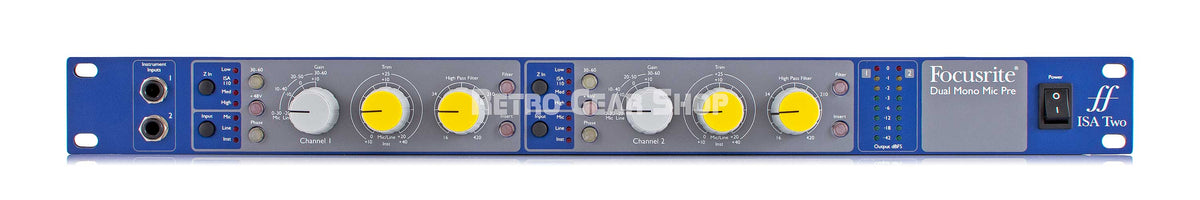 Focusrite ISA Two Dual Microphone Preamp Mic Pre – Retro Gear Shop