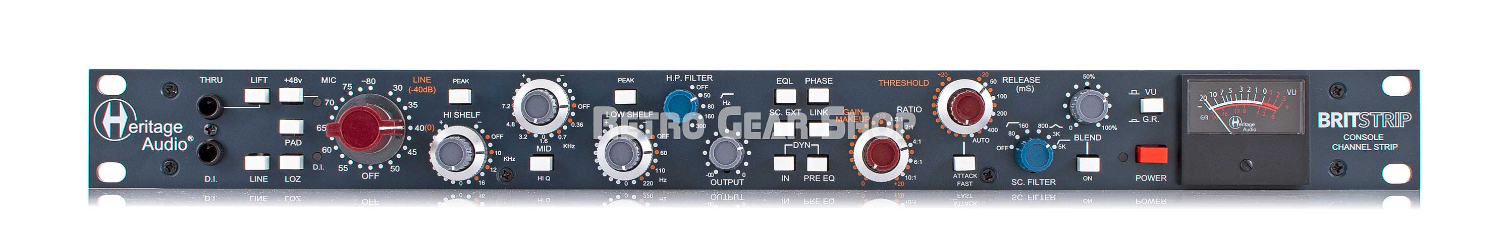 Heritage Audio Britstrip Console Channel Strip Preamp EQ Compressor ...