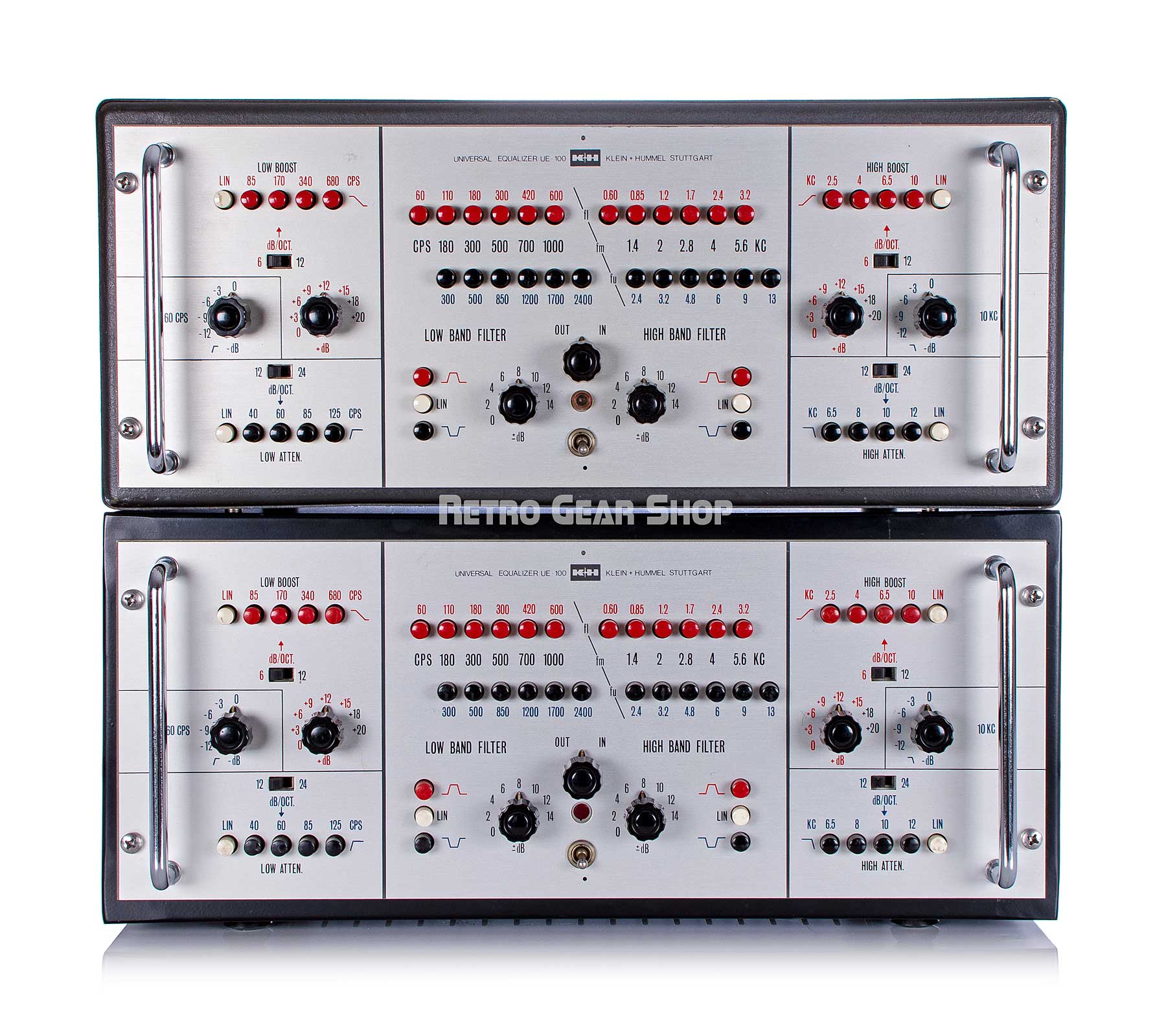 Klein & Hummel UE-100 Stereo Pair Serviced Program Equalizer Tube EQ ...