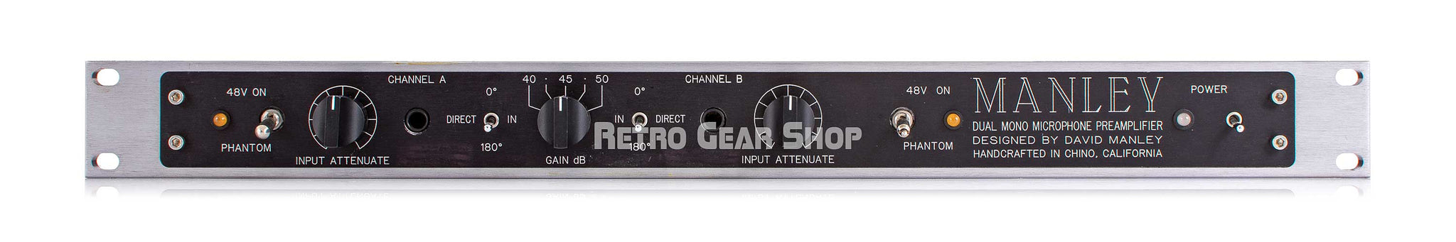 Manley Dual Mono Microphone Preamp – Retro Gear Shop