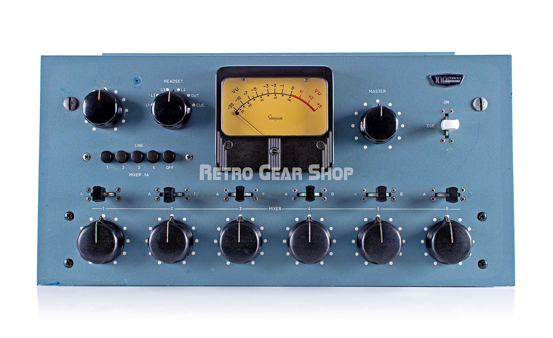 McCurdy PE 1000A 6 Channel Remote Tube Mixer Console PSU Vintage Rare ...