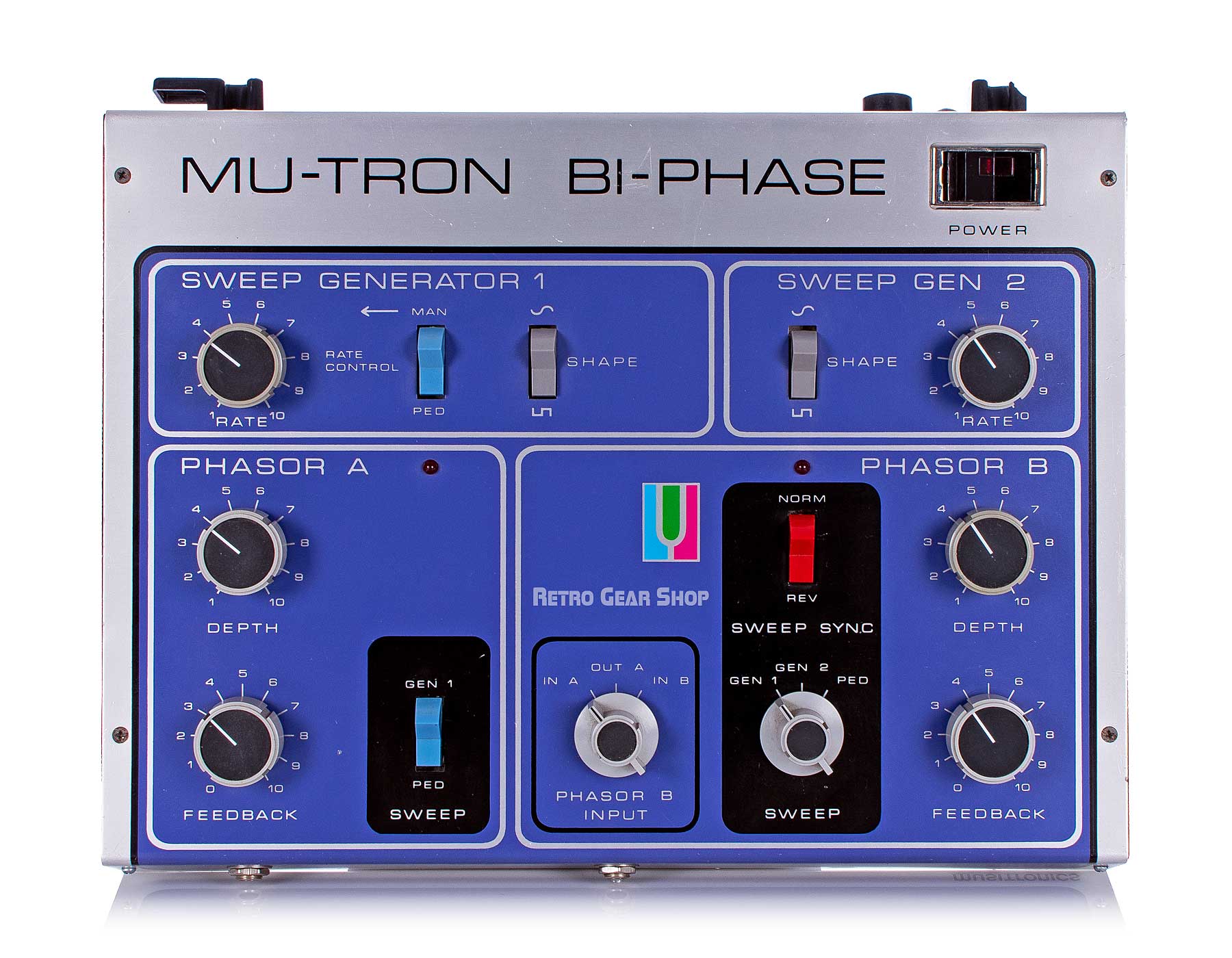 Mu-Tron Bi-Phase Musitronics Rare Vintage Phaser Guitar Effect Pedal ...