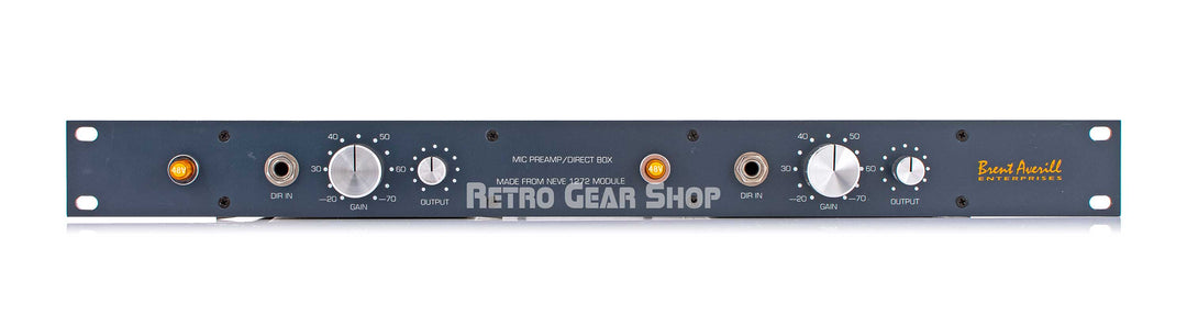Neve 1272 Module Mic Preamp Direct Box Pair BAE Racked Vintage Rare ...