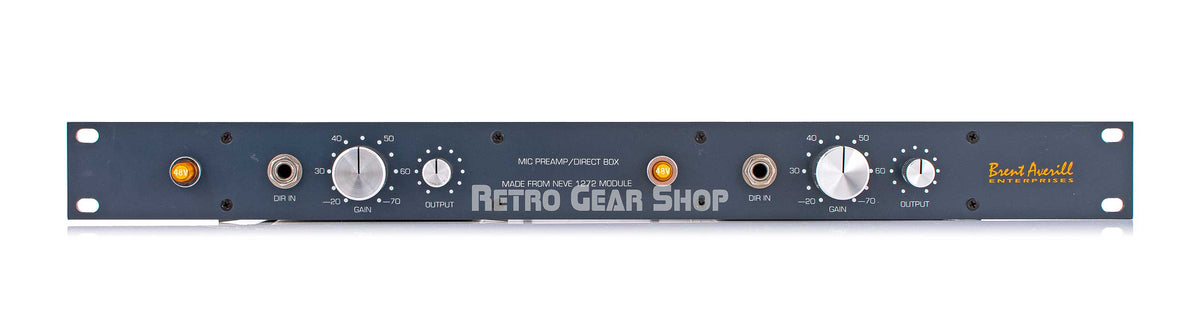 Neve 1272 Module Mic Preamp Direct Box Pair BAE Racked Vintage Rare ...