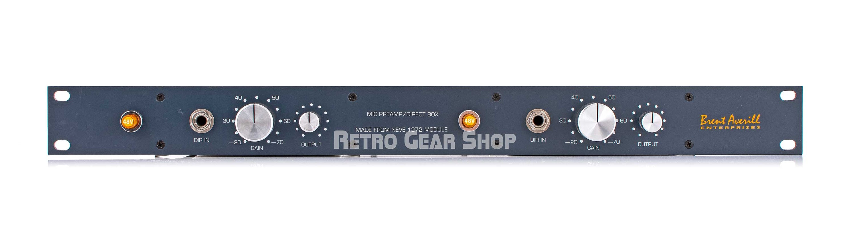 Neve 1272 Module Mic Preamp Direct Box Pair BAE Racked Vintage Rare ...