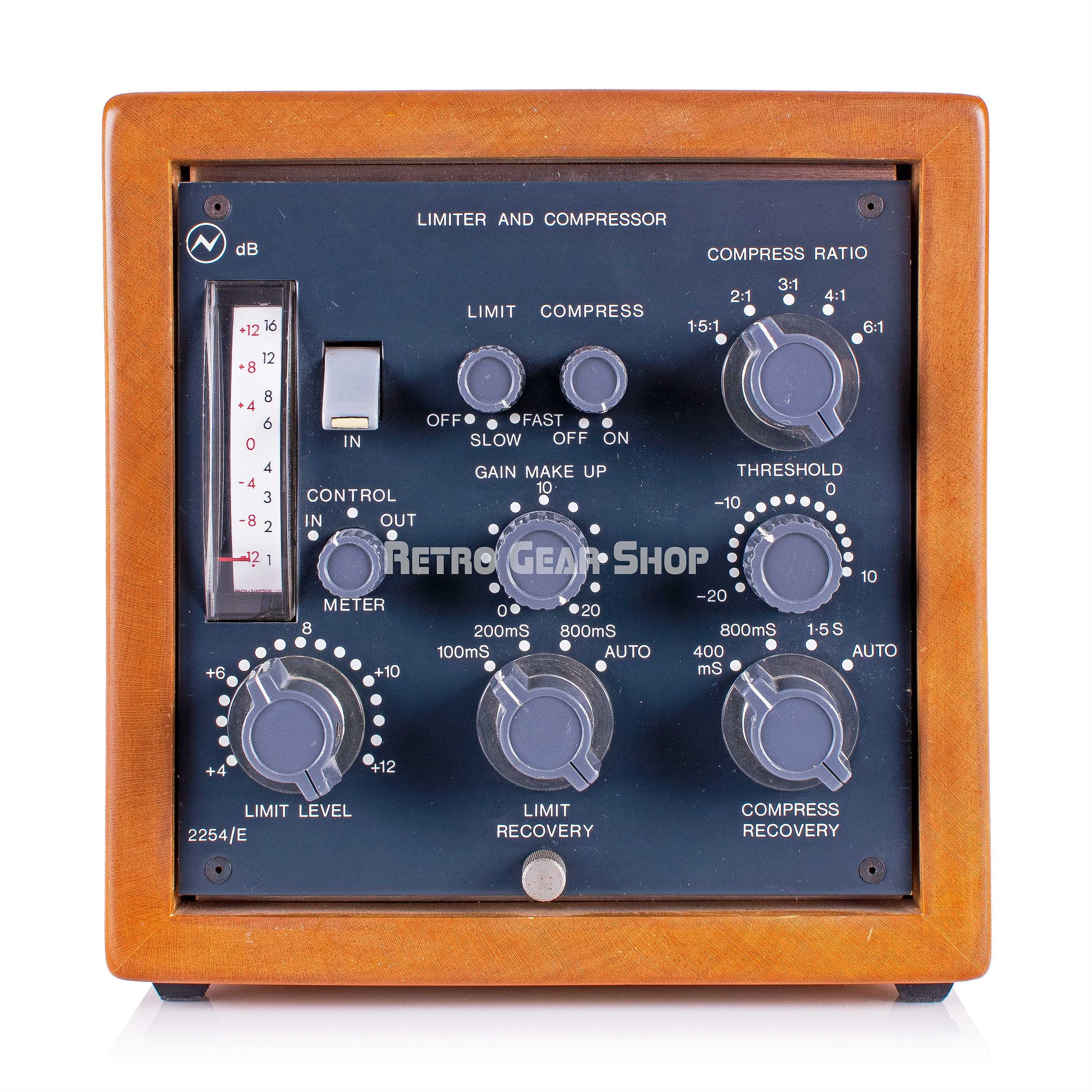 Neve 2254/E Limiter Compressor + Wood Case + PSU Vintage Rare– Retro ...