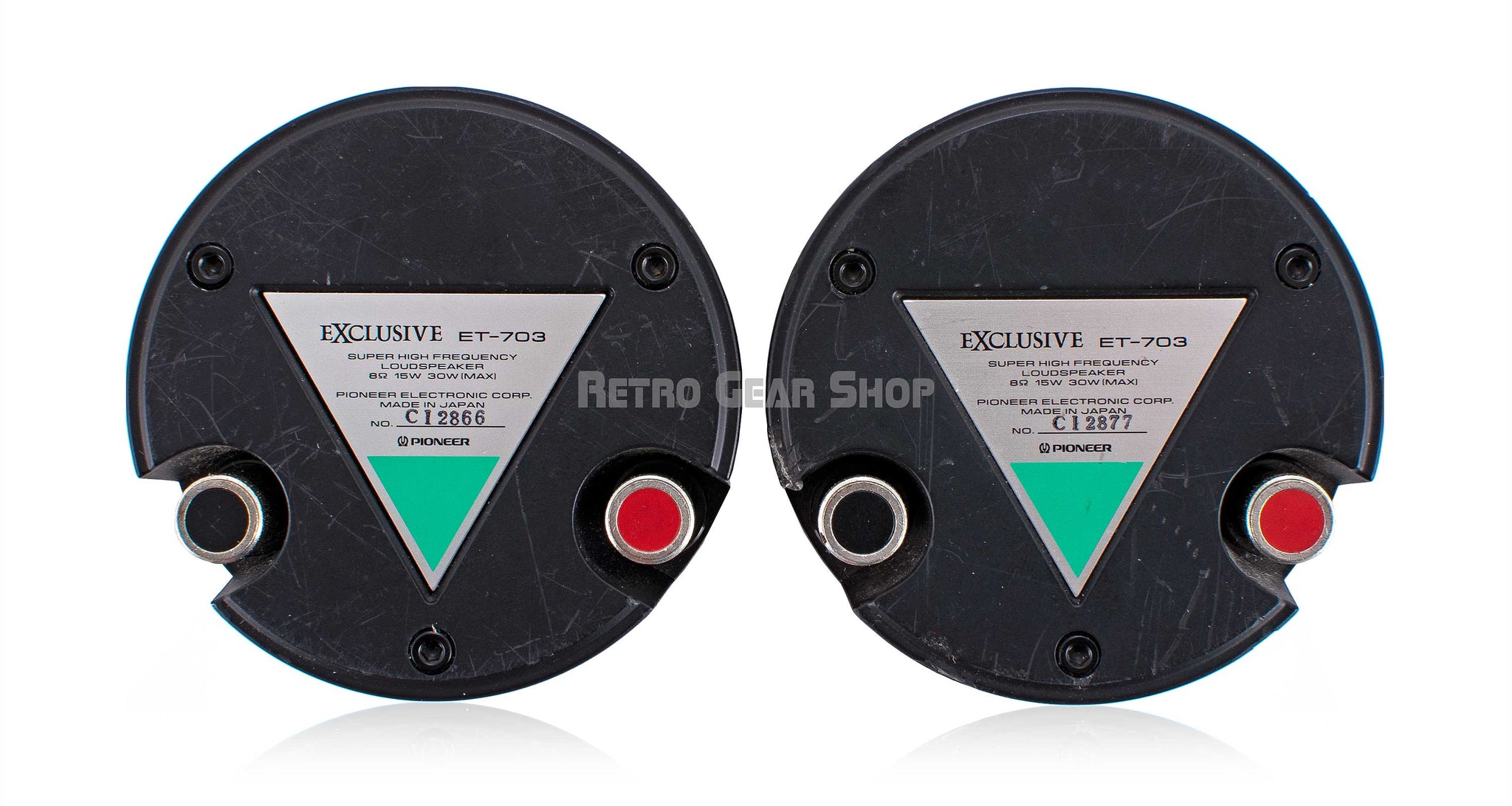 Pioneer Exclusive ET-703 Super High Frequency Tweeter Pair Vintage ...