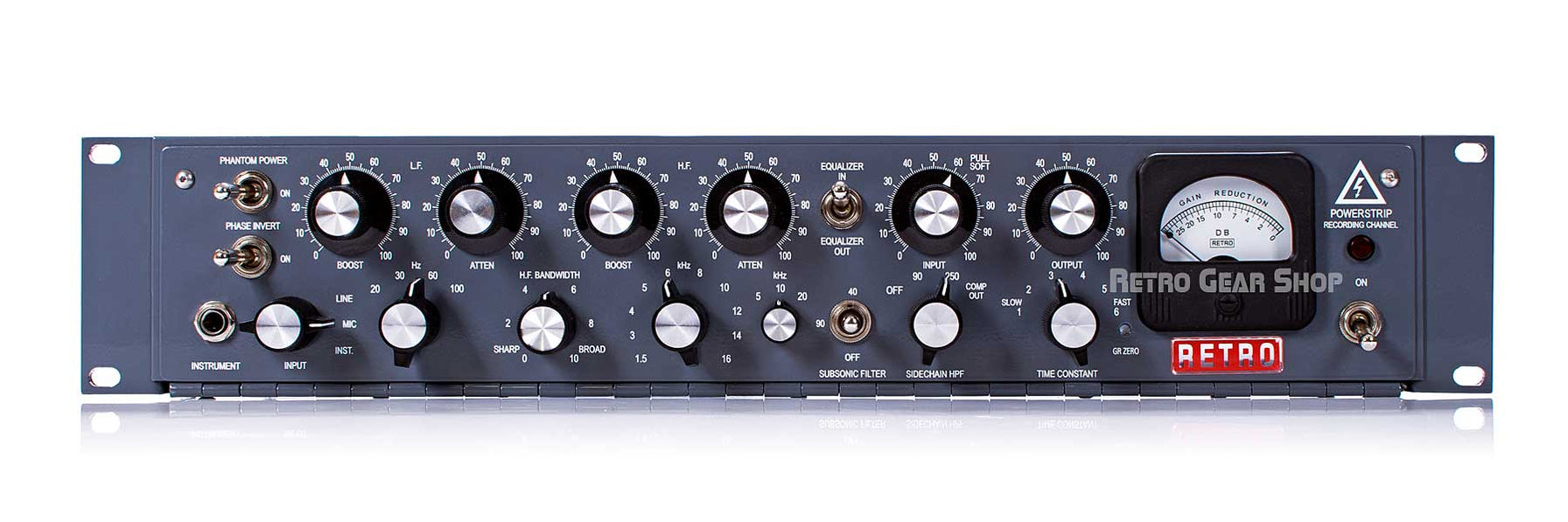 Retro Instruments Powerstrip Recording Channel Tube EQ Compressor Pre ...