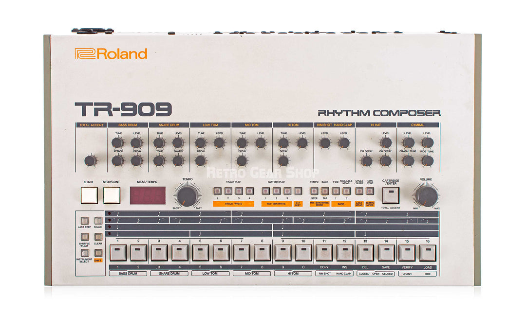 Roland TR-909 Rhythm Composer TR909 Vintage Analog Drum Machine – Retro ...