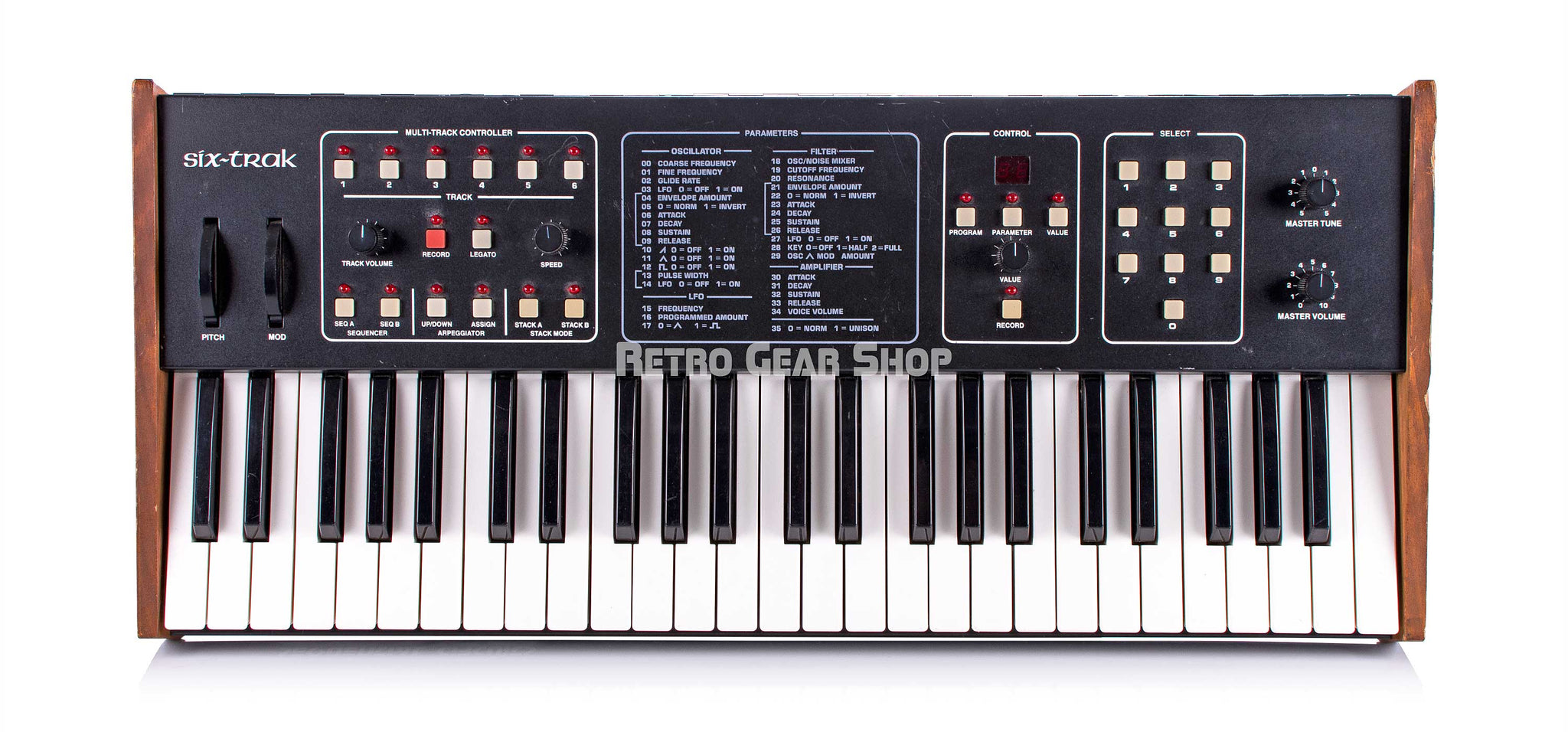Sequential Circuits Six Trak Polyphonic Synthesizer Keyboard Vintage ...