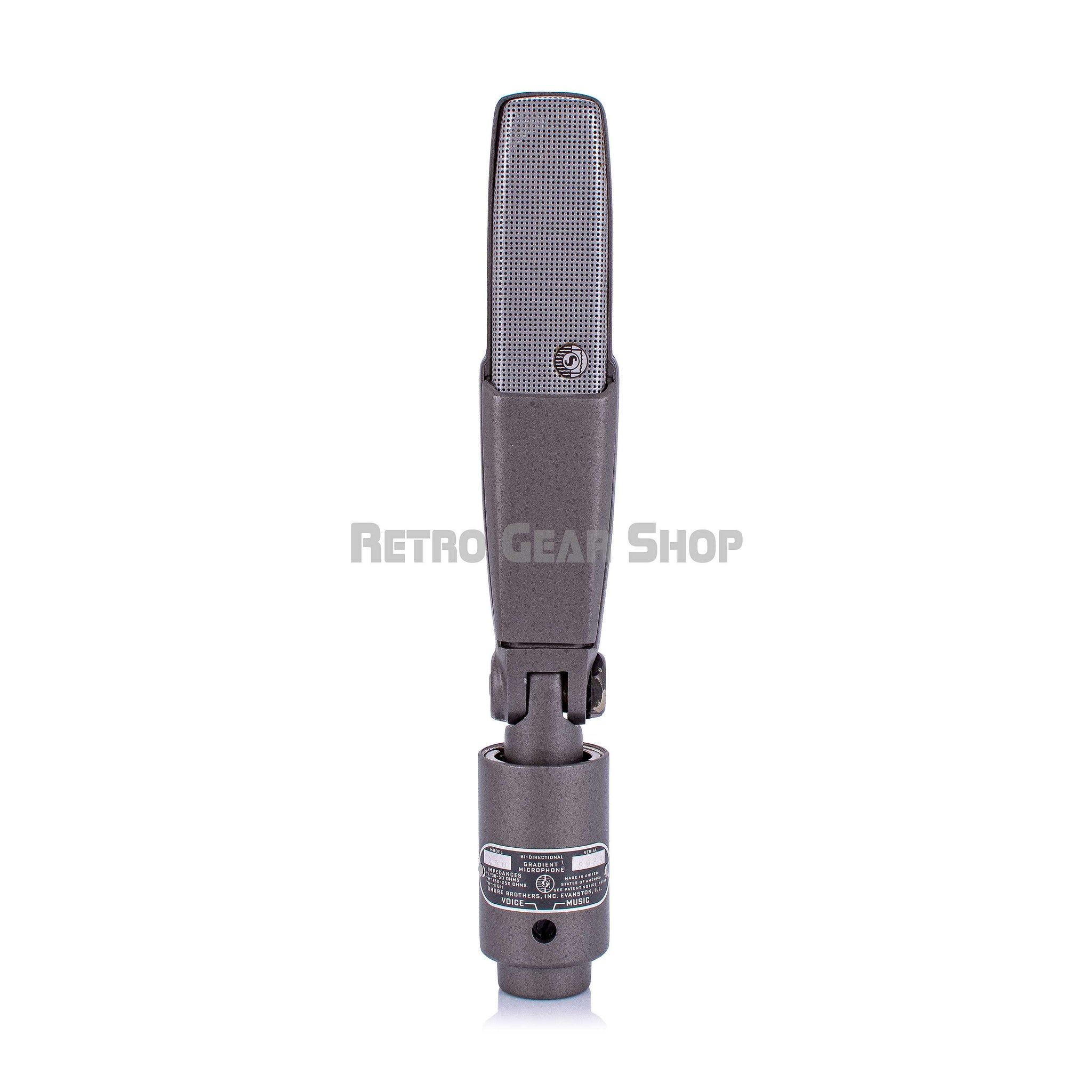 Shure Model 300 Bi-Directional Ribbon Microphone Vintage Rare Mic ...