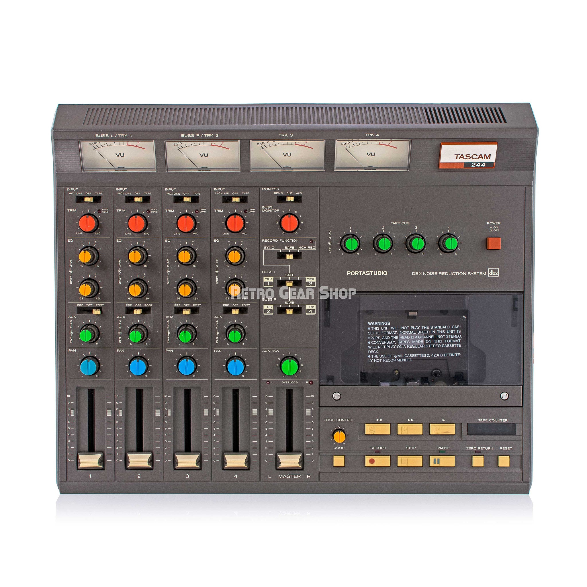 Tascam 244 Portastudio 4-Track Cassette Recorder Vintage Rare – Retro ...