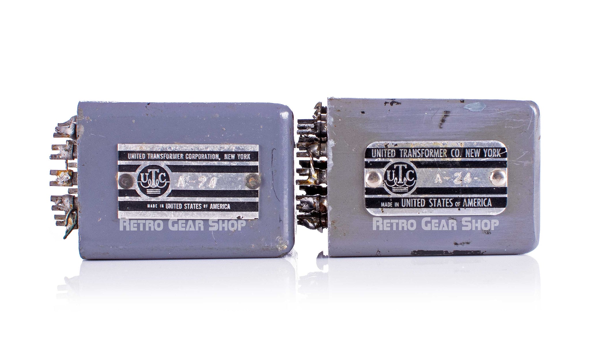 UTC A-24 Transformer Pair LA2A Vintage Rare A24 – Retro Gear Shop