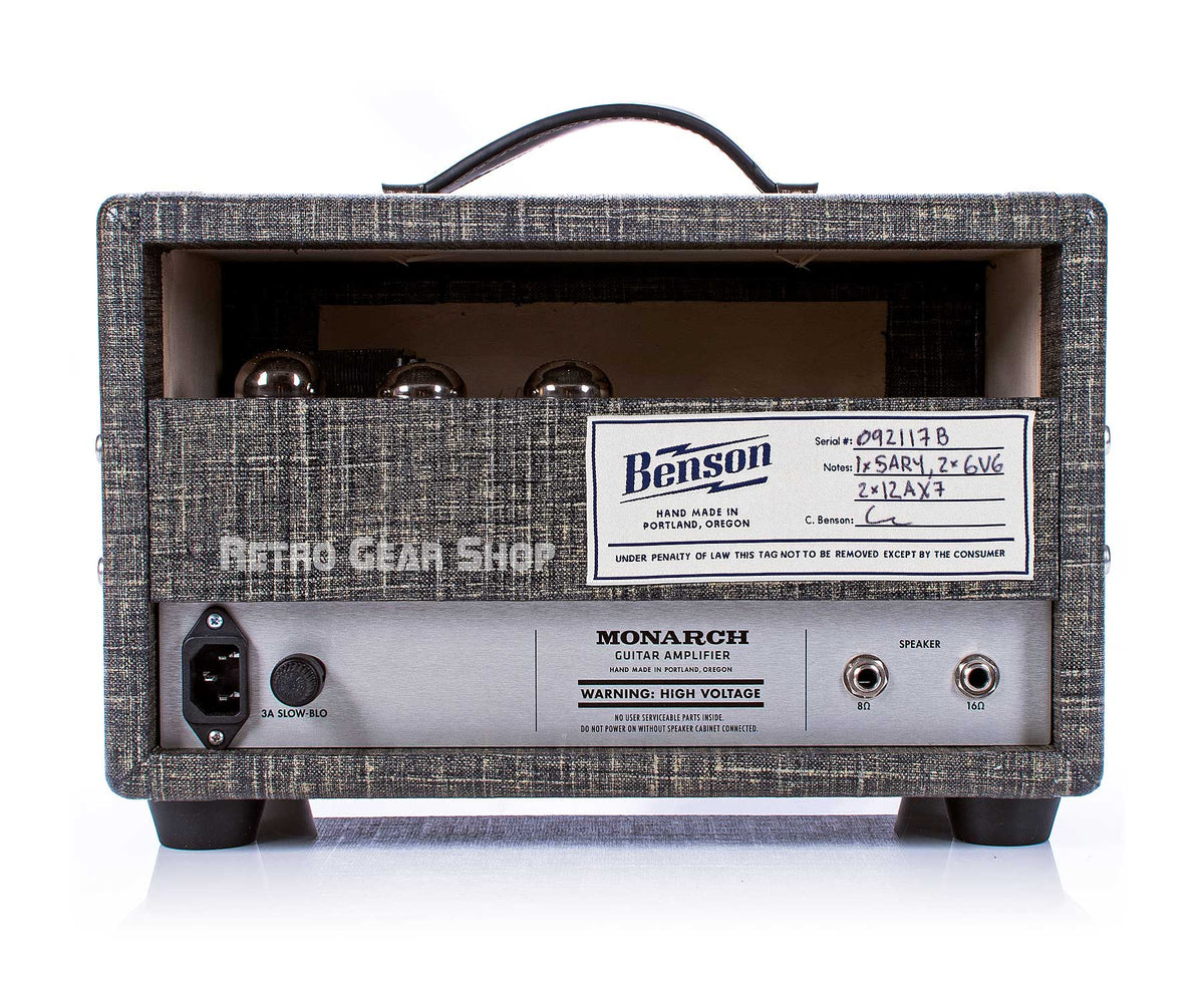 Benson Amps Monarch Head Night Moves Guitar Amp 15 Watt – Retro Gear Shop