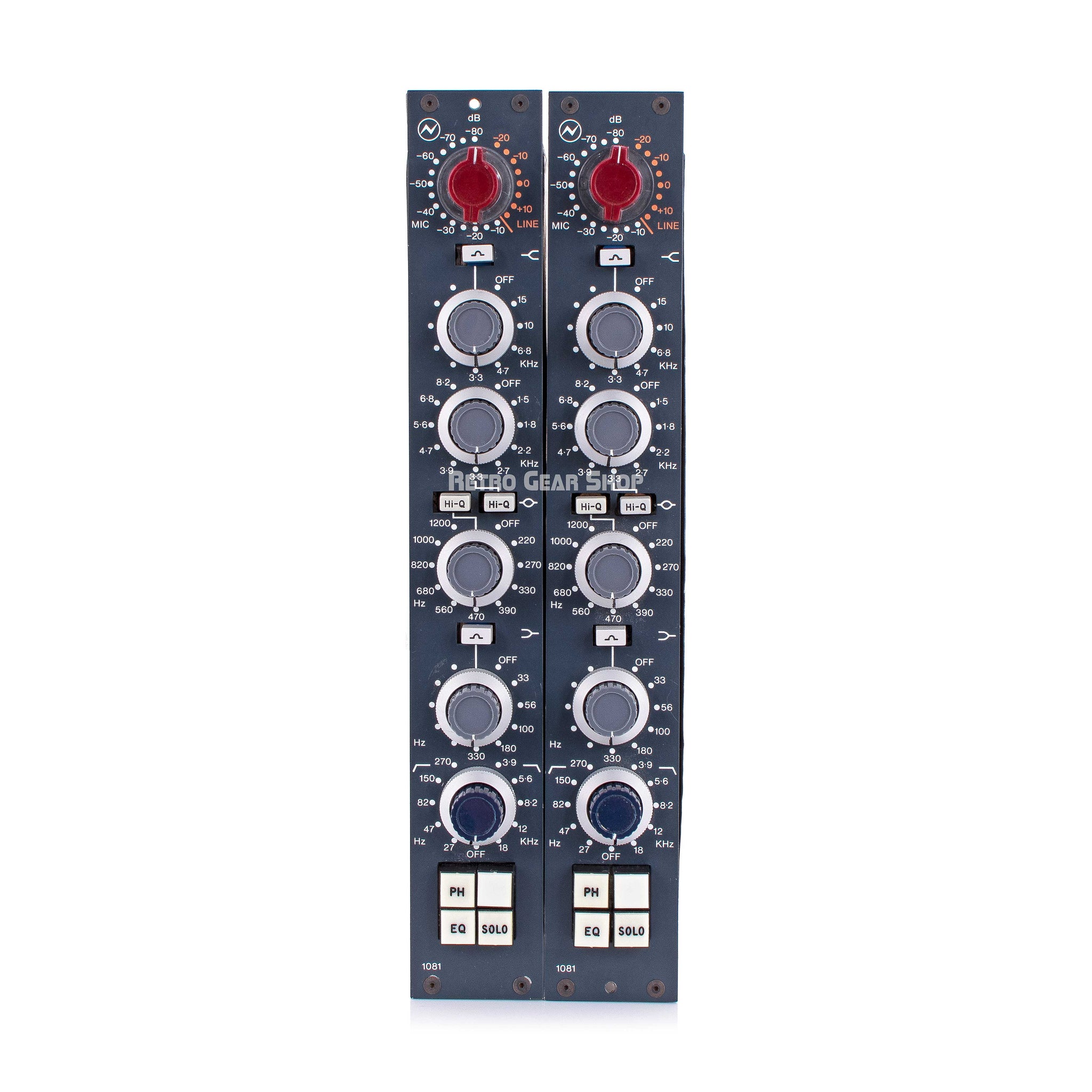 Neve Clone 1081 Pair Racked Mic Preamp EQ Equalizer– Retro Gear Shop