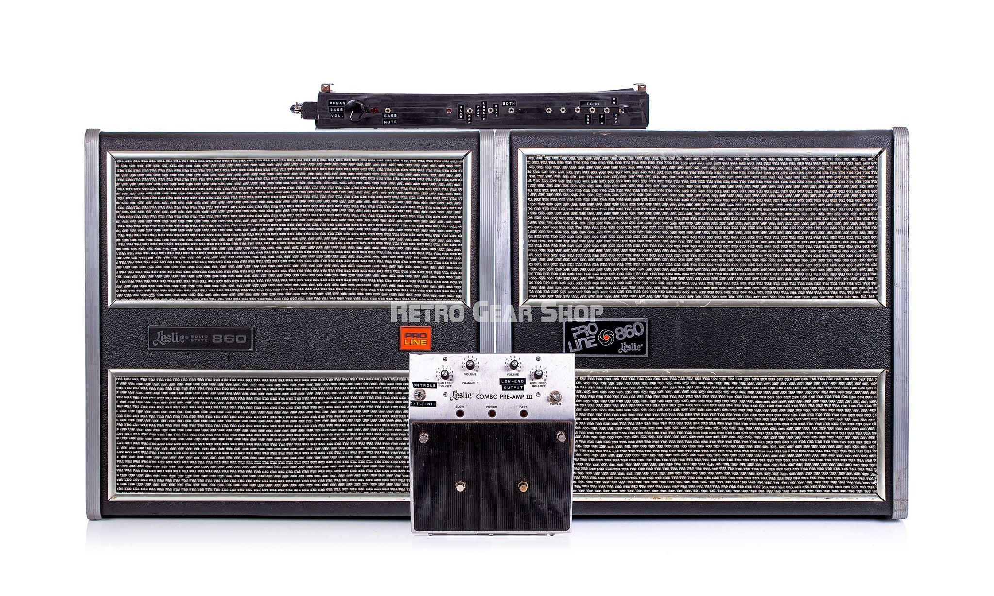 Leslie Proline Model 860 Speaker Amplifier Preamp Remote Set Pair ...