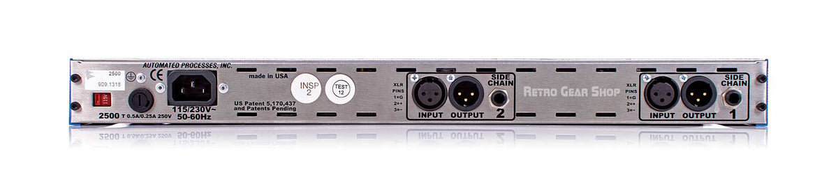 API 2500 Stereo Compressor Analog Dual Channel 19" Rack Bus Comp ...