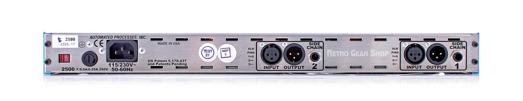 API 2500 Stereo Compressor Analog Dual channel 19" Rack Bus Comp Mint ...