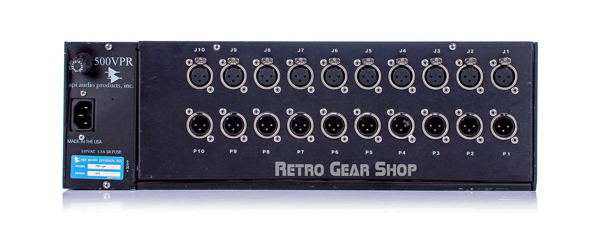 API 500VPR 10-Slot 500 Series Rack – Retro Gear Shop