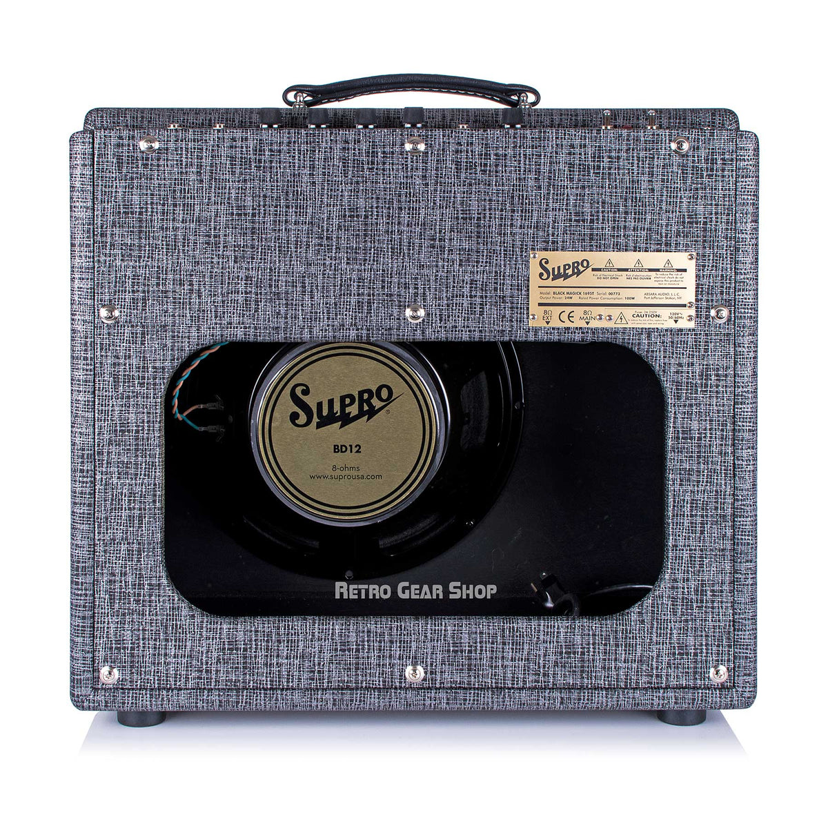 Supro 1695T Black Magick 25W 1x12 Tube Combo Amp Mint Guitar Amplifier ...