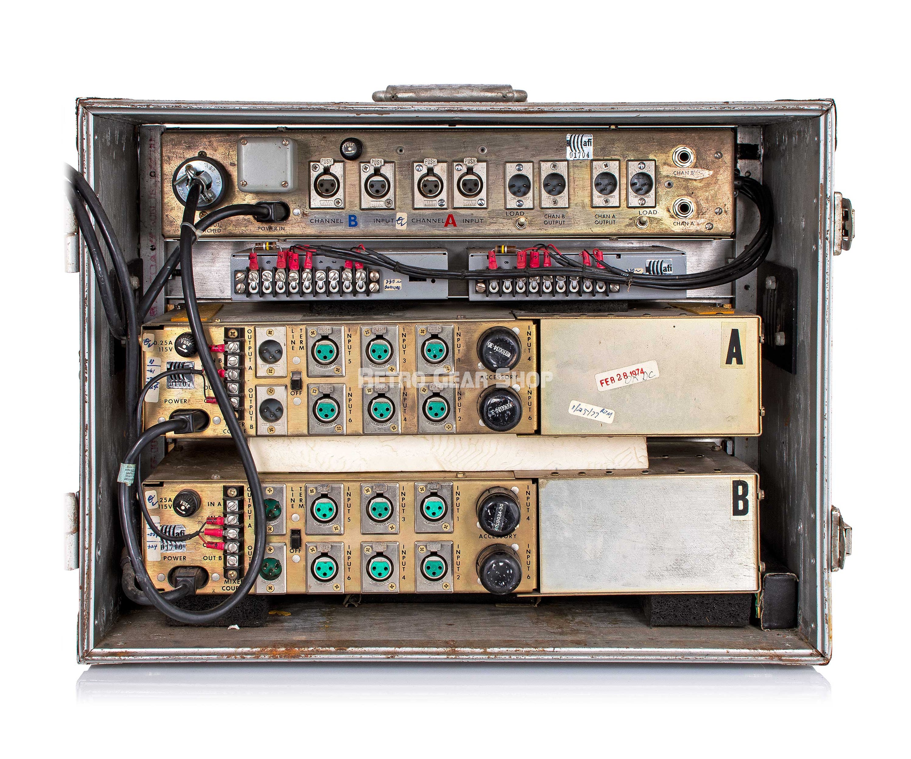 Ampex AM-10 Fairchild Compressors Custom Racked Console Vintage Rare ...