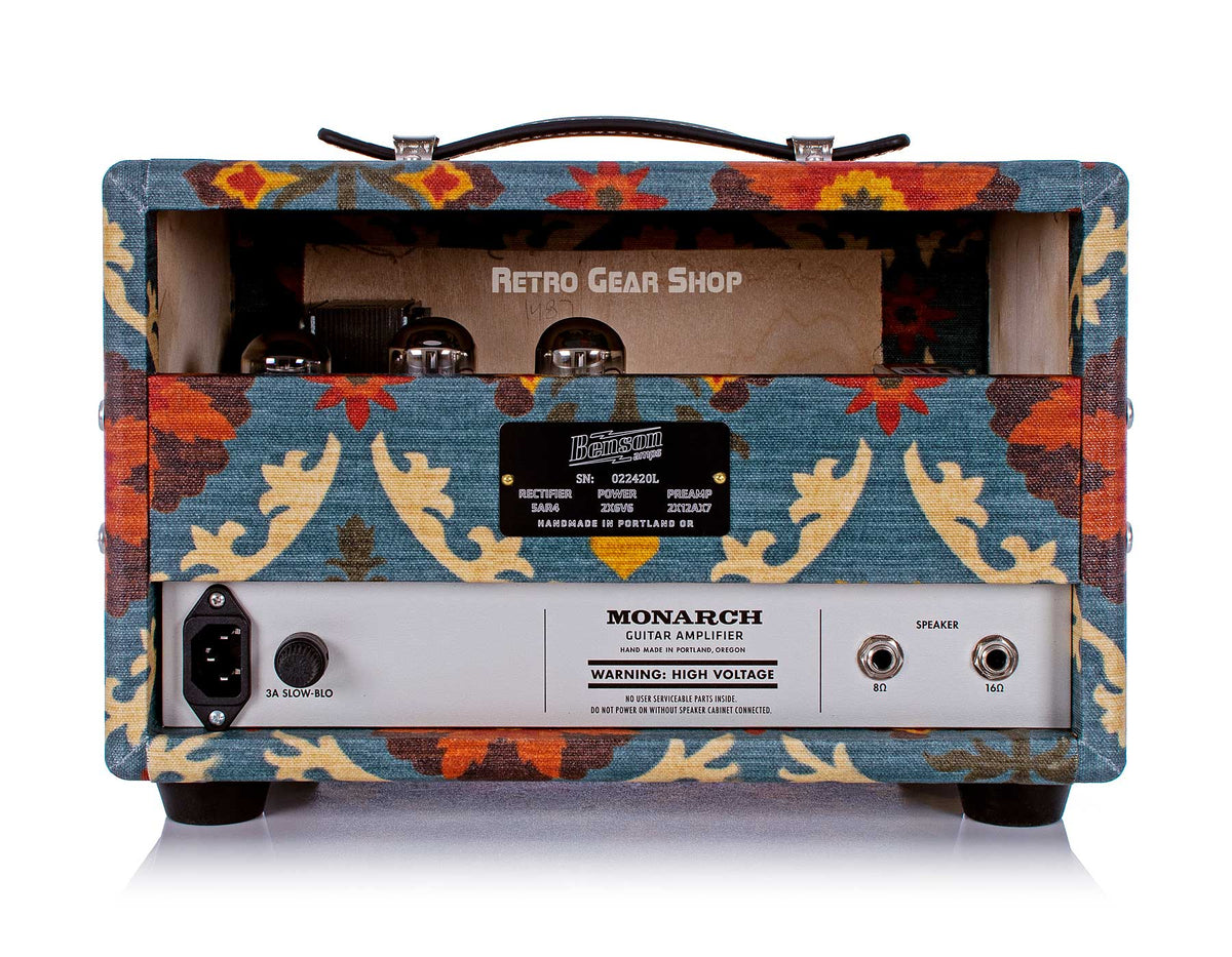 Benson Amps Monarch Head + 1x12 Cab Aunt Gertie Oxblood 15W Guitar Tube ...