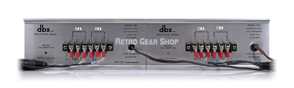 DBX 160 VU Compressor Limiter Stereo Pair Rare Vintage dbx – Retro Gear ...