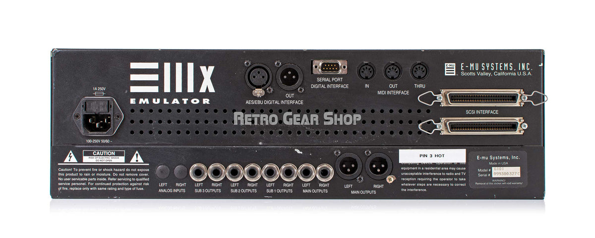 EMU Systems EIII-XP Emulator Rack Sampler Model 6101 Vintage Rare ...