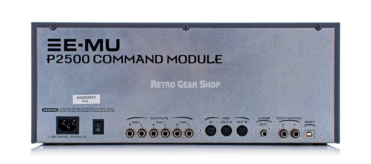 E-MU Systems Proteus 2500 Synthesizer Synth Emu Puff Daddy DHRS – Retro ...