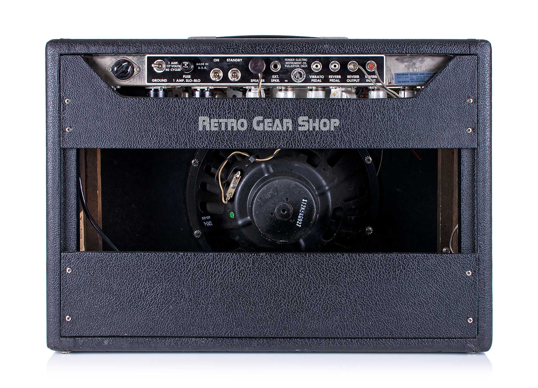 Fender Deluxe Reverb 1963 Blackface Rare Vintage Guitar Tube Amplifier ...