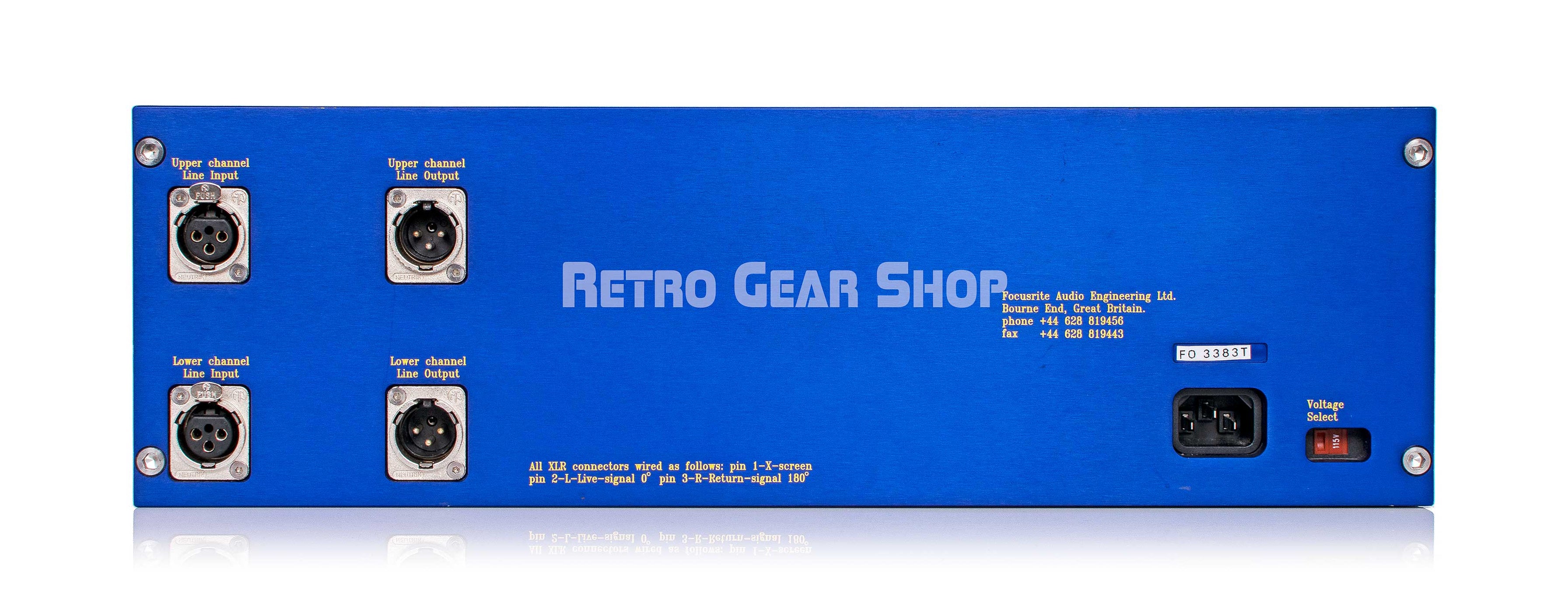 Focusrite Isomorphic Equalizer EQ Blue 315 Vintage Rare– Retro Gear Shop