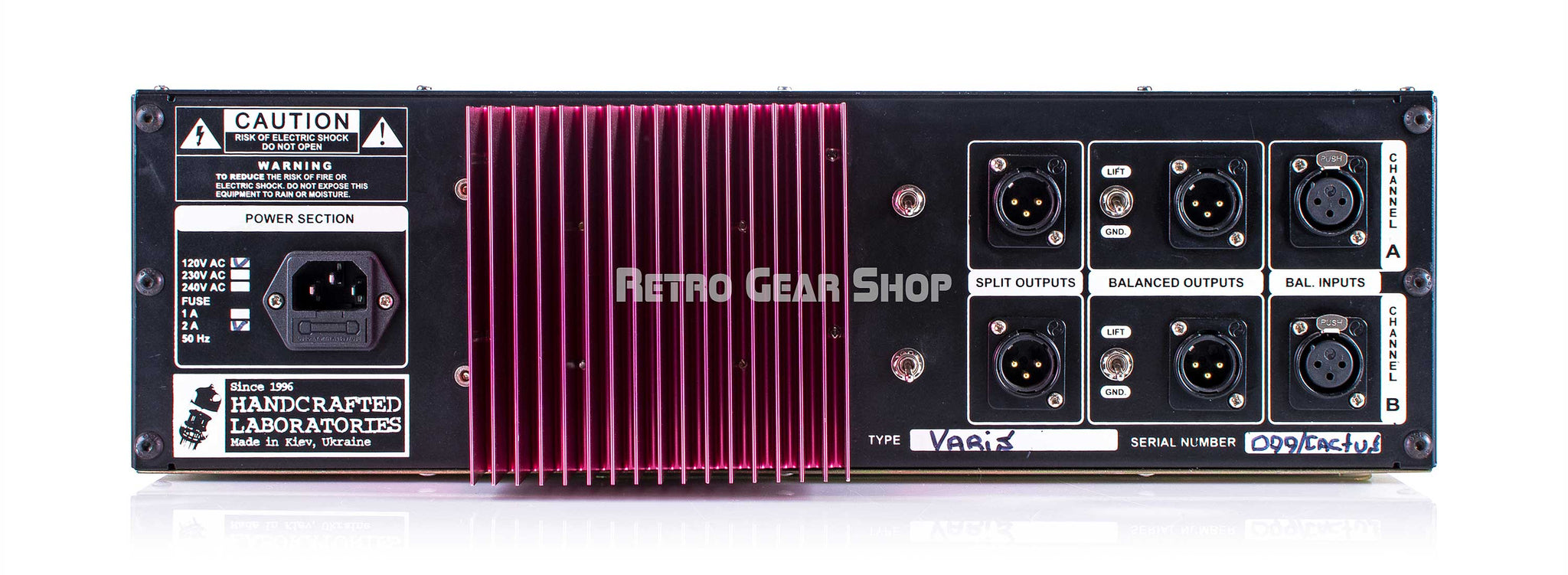 Handcrafted Labs HCL Varis Stereo Vari-Mu Tube Mastering Compressor ...